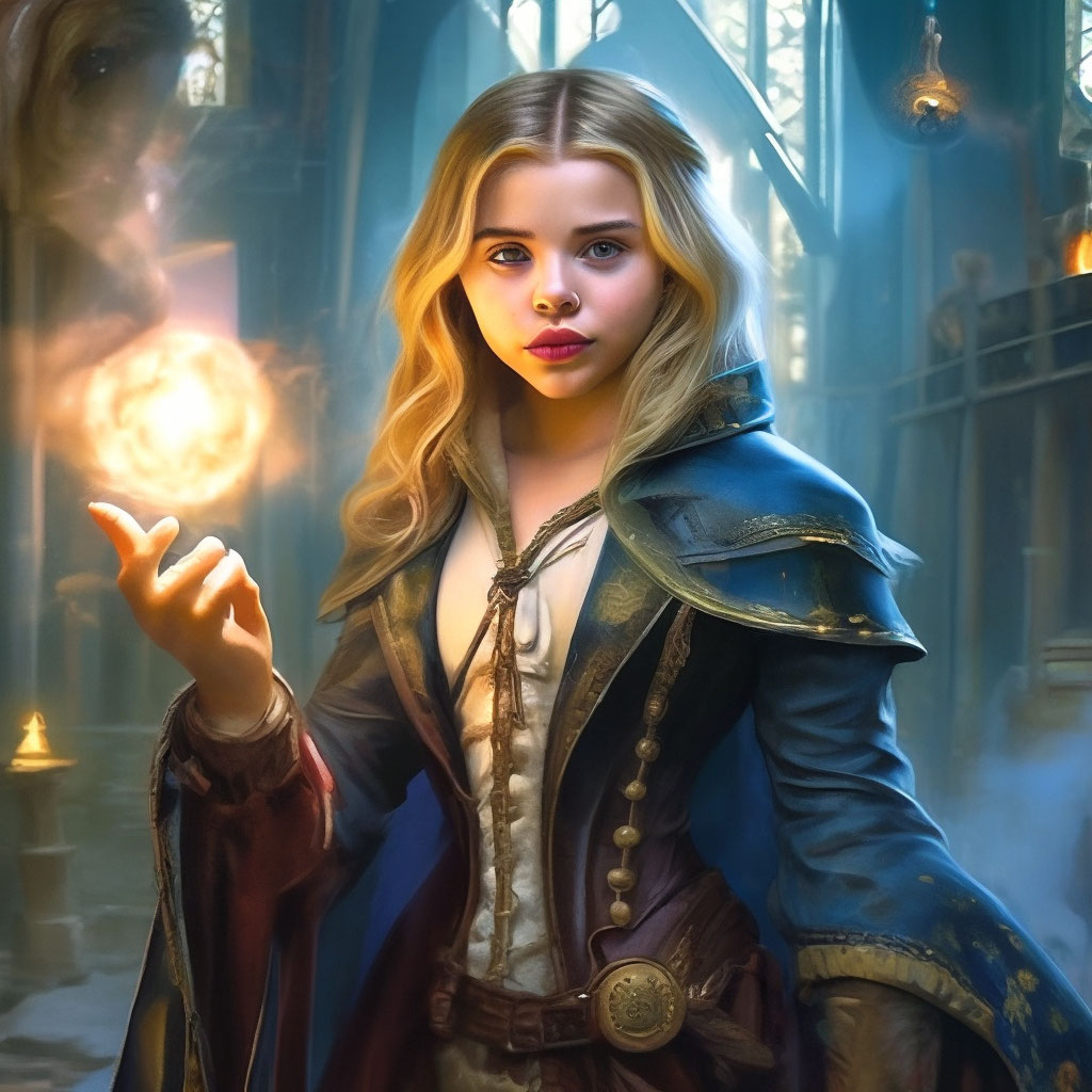 "Chloë Moretz full-length sorceress, sorceress, magic around ...
