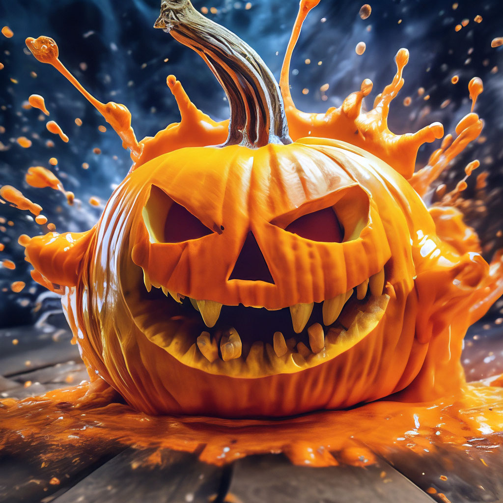 "Focus on pumpkin, halloween,bright orange,professional photo ...