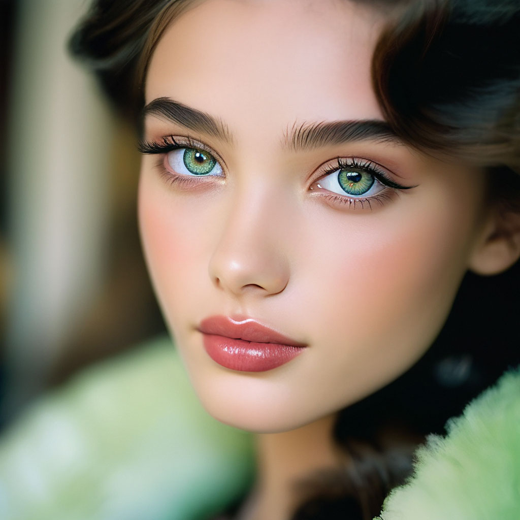 "18 years old. she looks like Audrey, gentle and hyper-beautiful ...