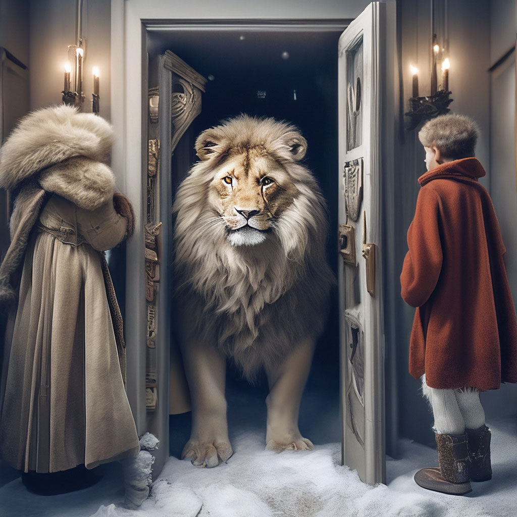 "Narnia. secret entrance through the closet. the magical world. lev ...