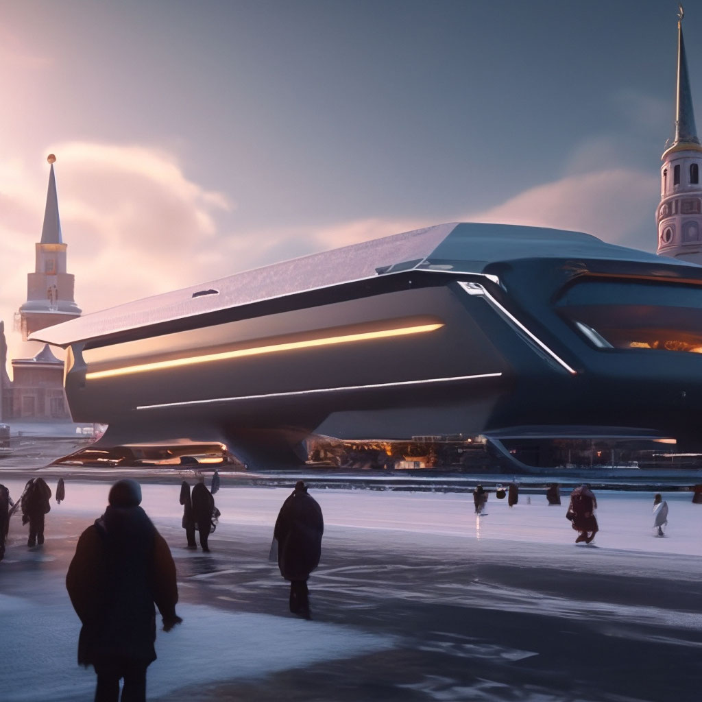 "USSR Future, realistic, professional photo, high resolution, 4k, ISO ...
