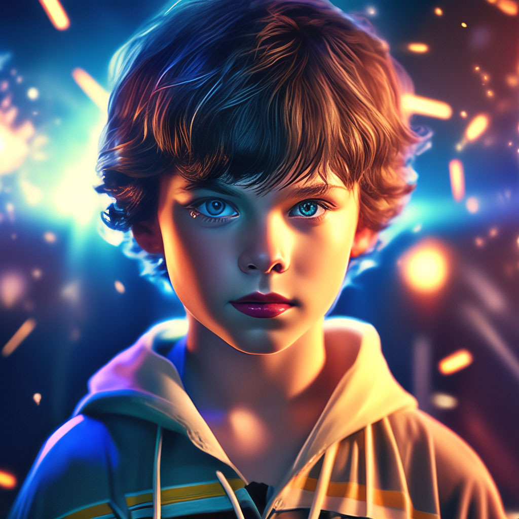 "Eleven years old, boy with telekinesis, Miron, aesthetically pleasing ...