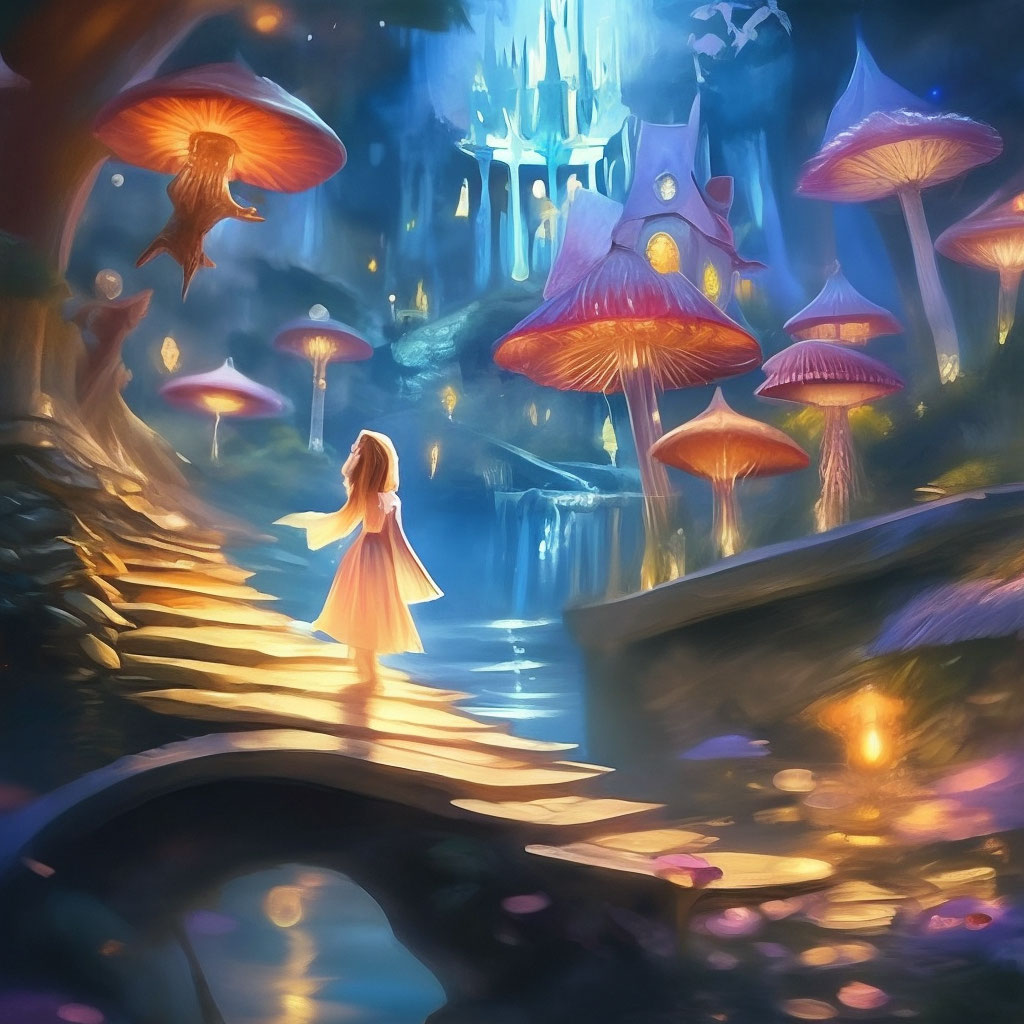 "Detailed, fabulous drawing, art, fairy tale, magical world, magical ...