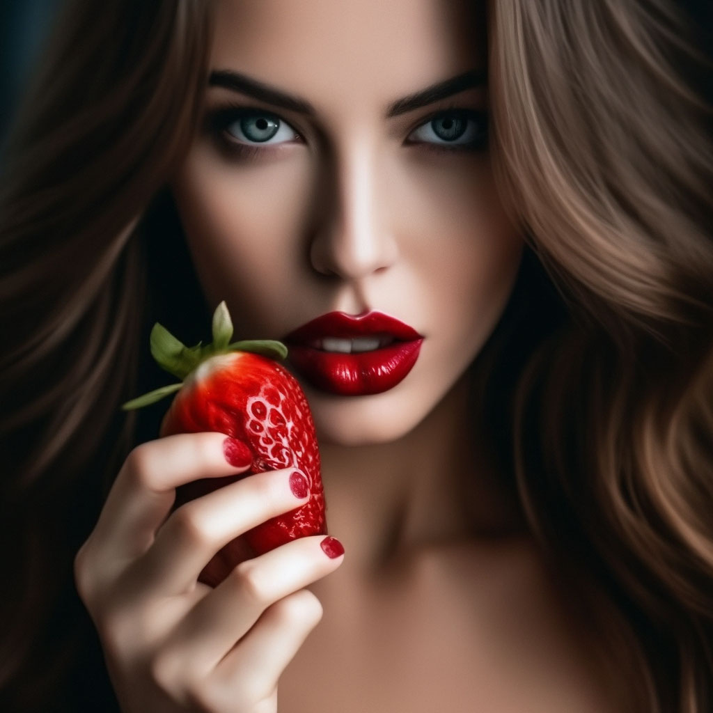 "A fateful passionate woman. very beautiful. expressive eyes. bright ...