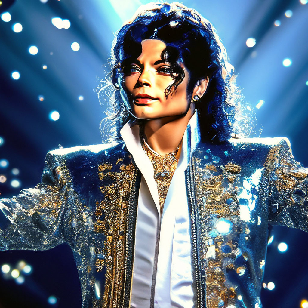 "Good mood! Beautiful michael#jacksonn in full height on stage sings ...
