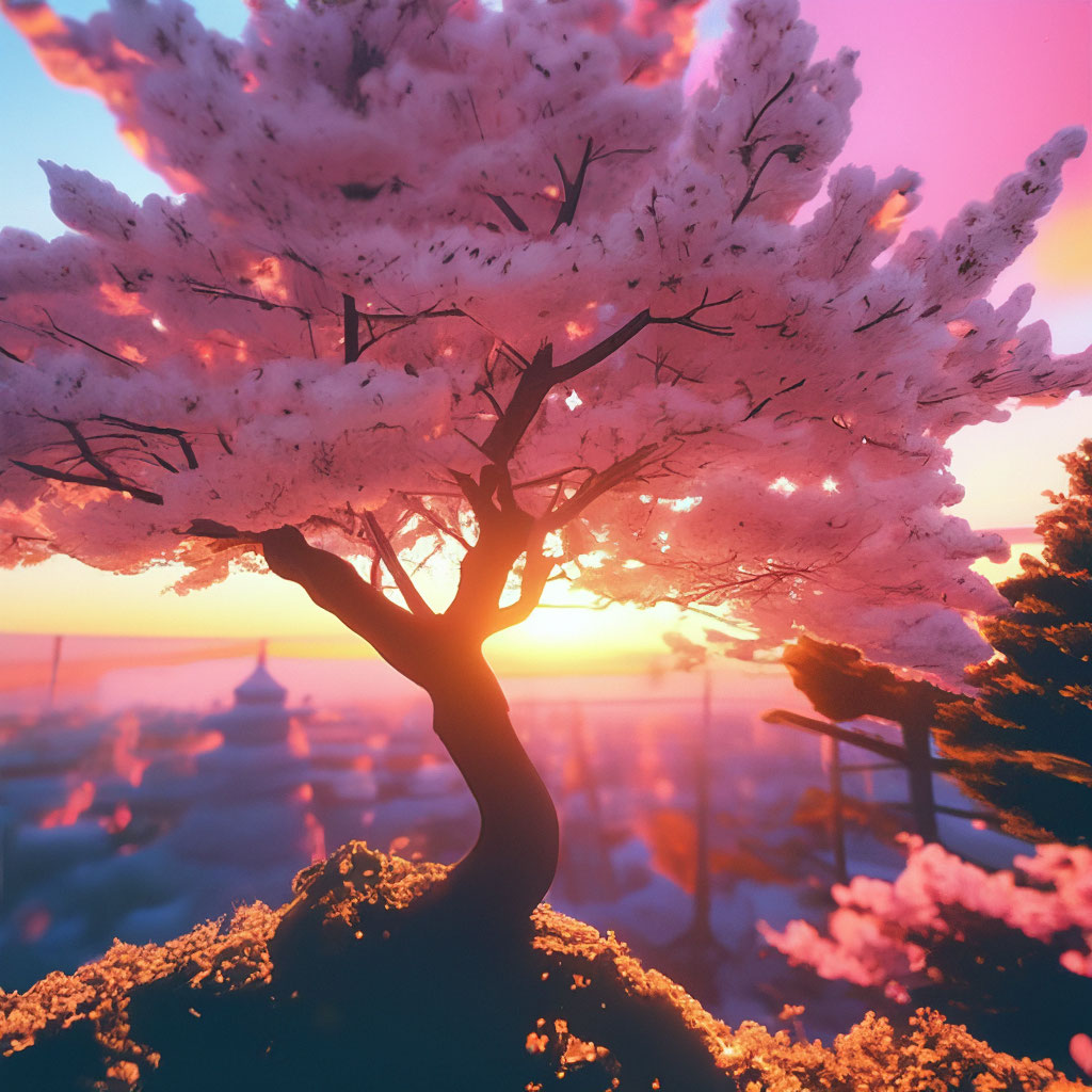 "Cherry tree super detail super realistic 512k" — image created in ...