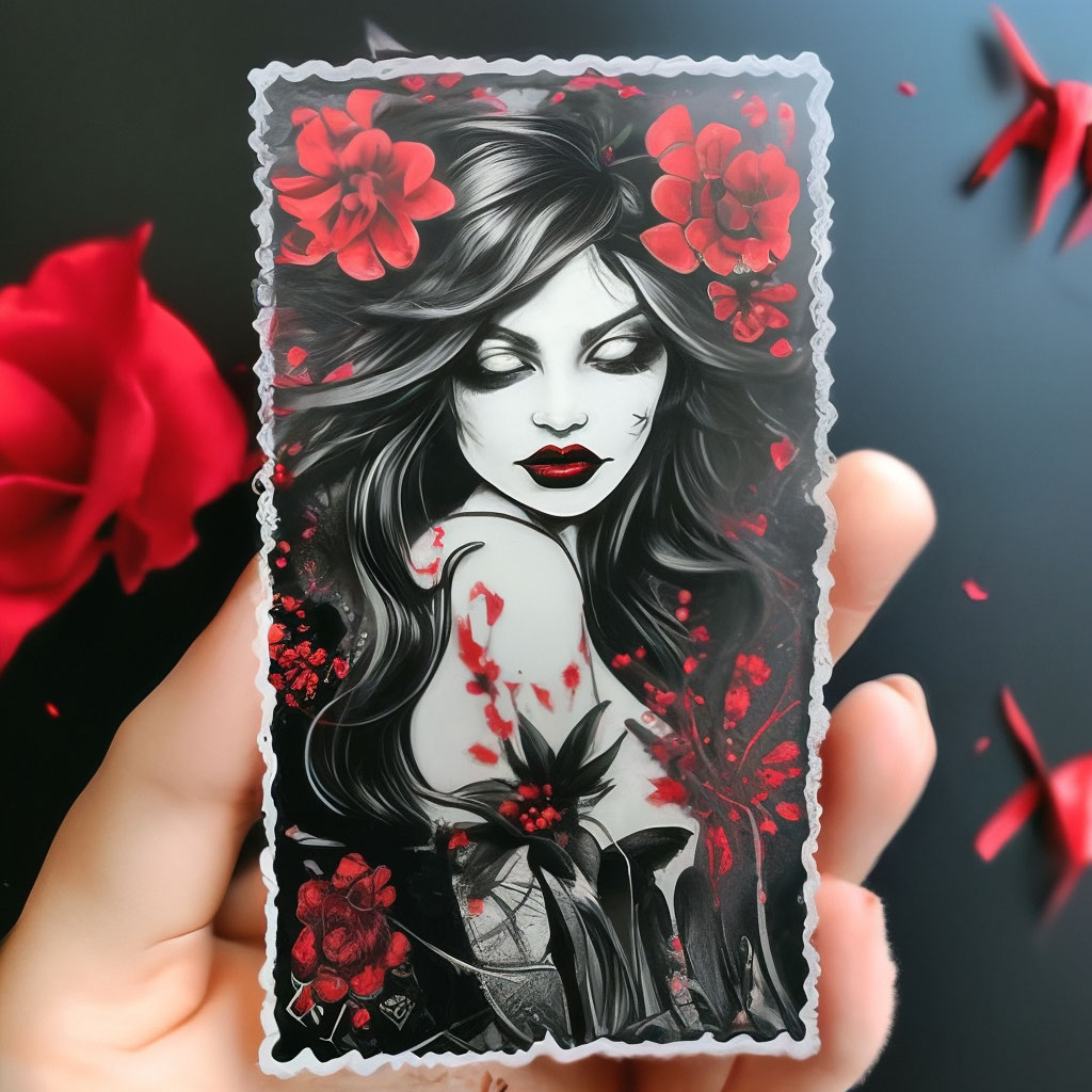 "To you Women in the "horror" style, with shuttered eyes, covered with ...