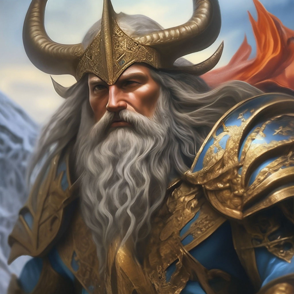 "East Slavic mythology Svarog. contrast, colors, precise detail ...