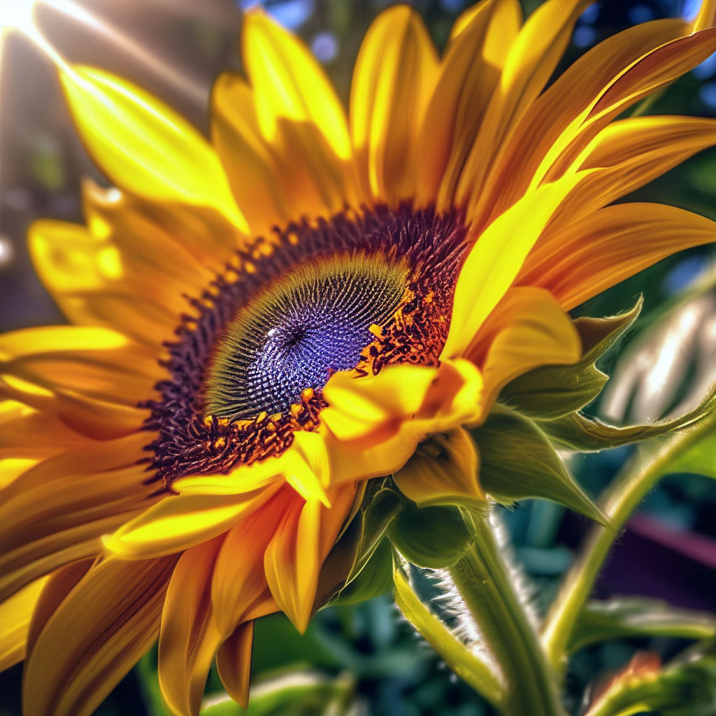 "Sunflower sun paradise realistic macro photography fantastic)" — image ...