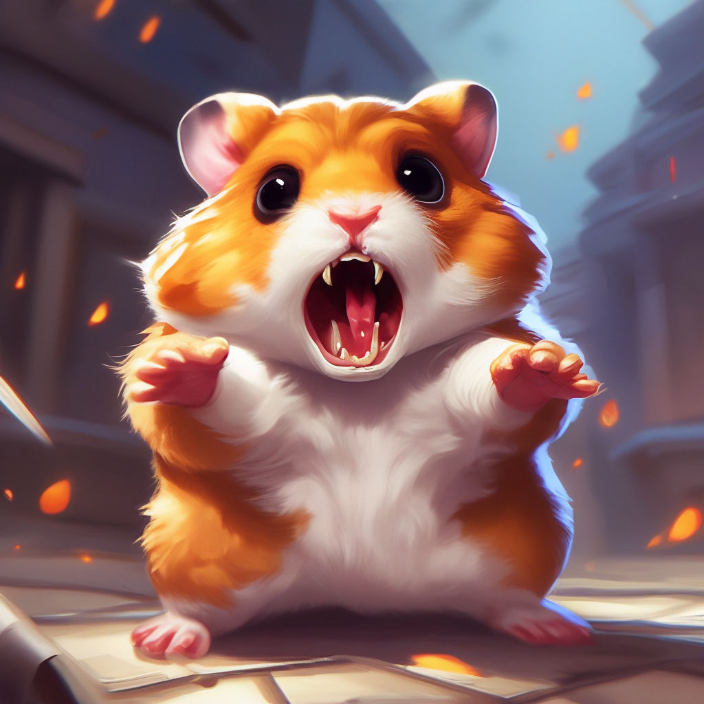 "Angry hamster" — image created in Shedevrum