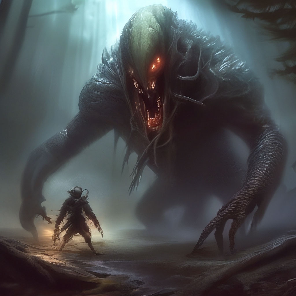 "Dangerous creature nightmare disgusting gut abomination" — image ...