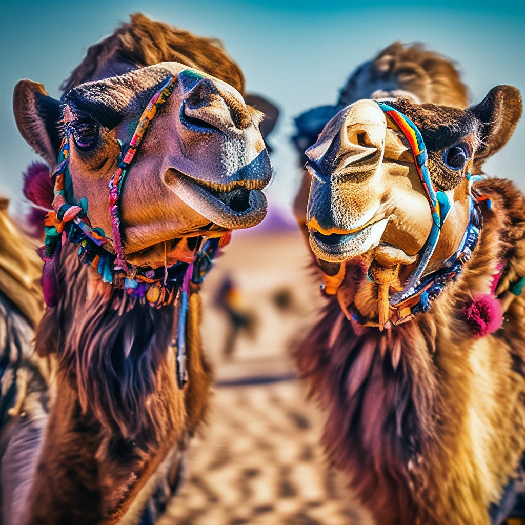 "The camel has 2 humps, because life is a struggle, colorful, epic ...