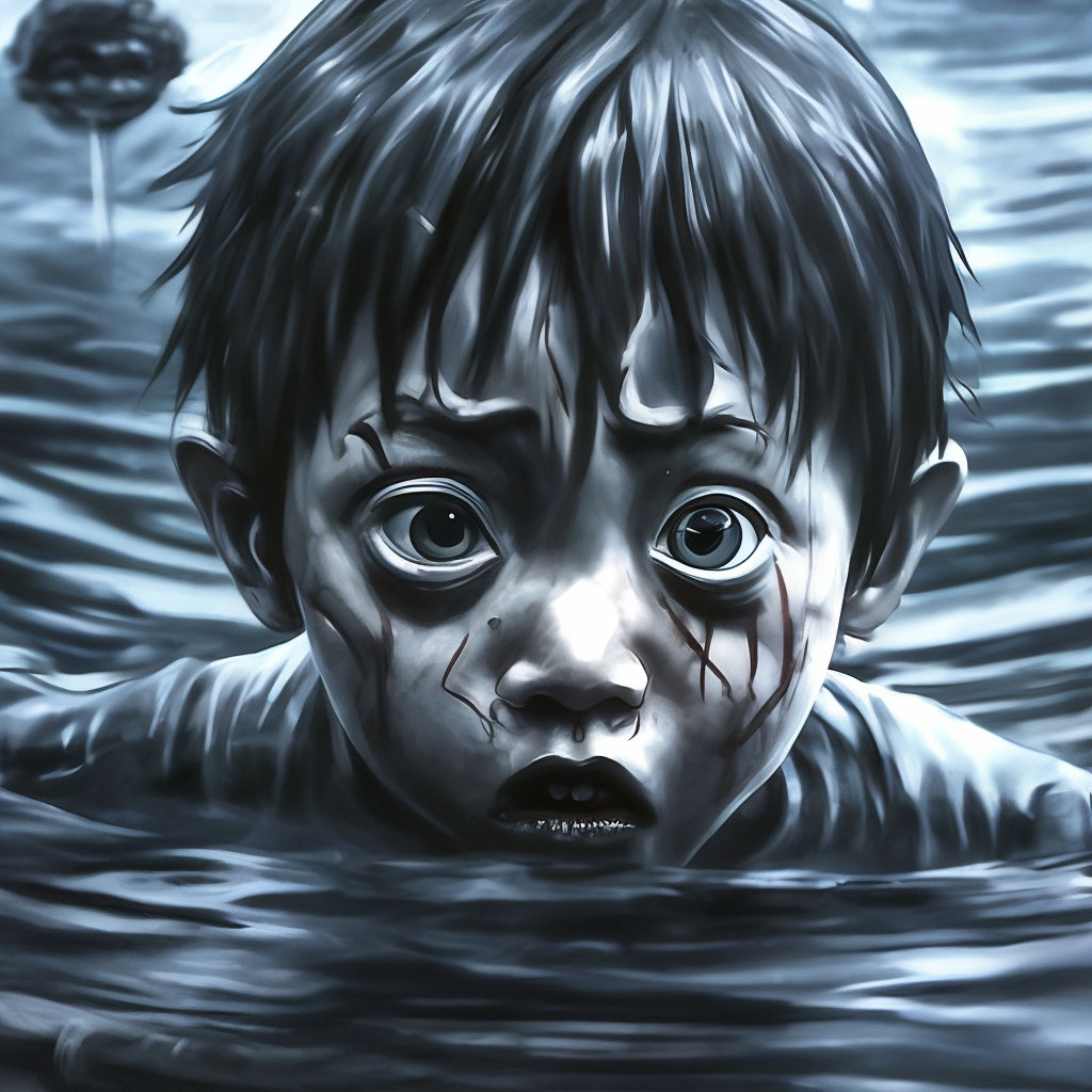 "The scary boy Toshio from Japanese horror films (The Curse)Underwater ...