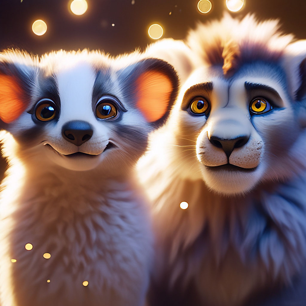 "Anthropomorphic Timon and Pumbaa cute, with eyes, epic? cute, juicy ...