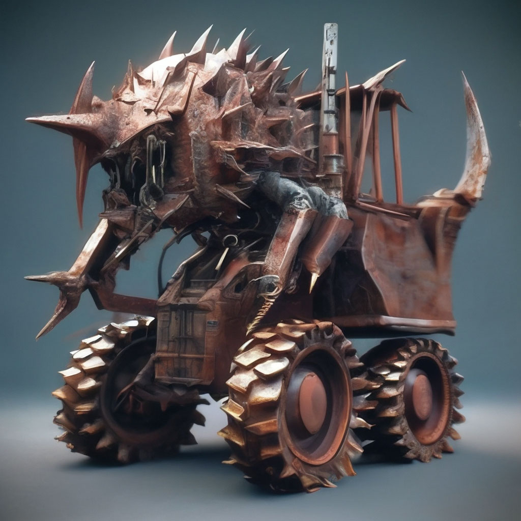 "The demonic excavator is a Gothic monster covered with scales and ...
