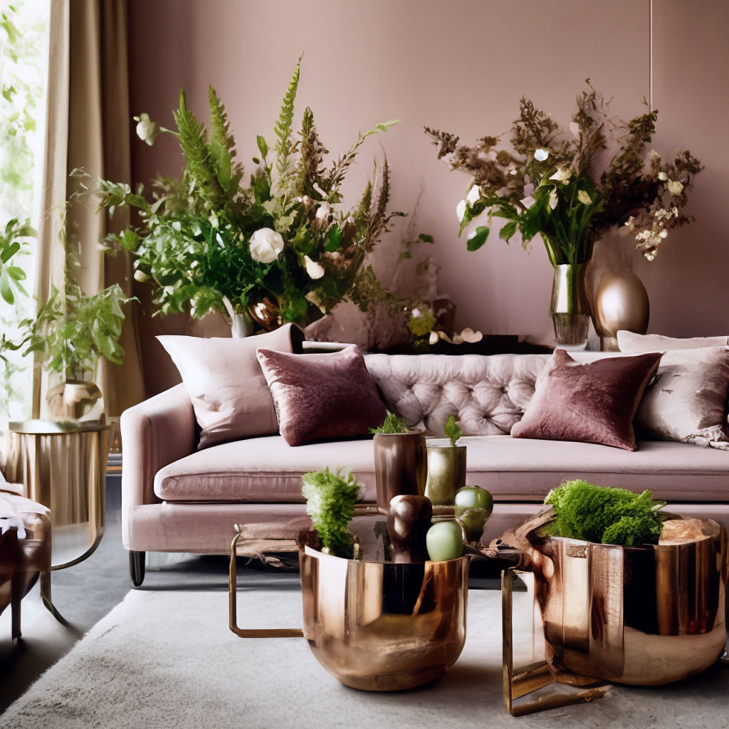 "Warm beige light taupe and eggplant are a noble combination of festive ...
