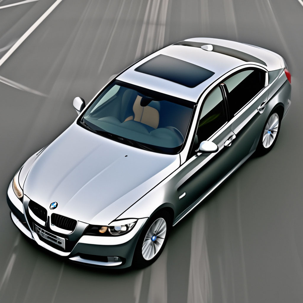 "Bird's eye view! 情逼逼逼逼 情, 3/4, 2005 BMW 330xd Sedan (E90), {Titanium ...