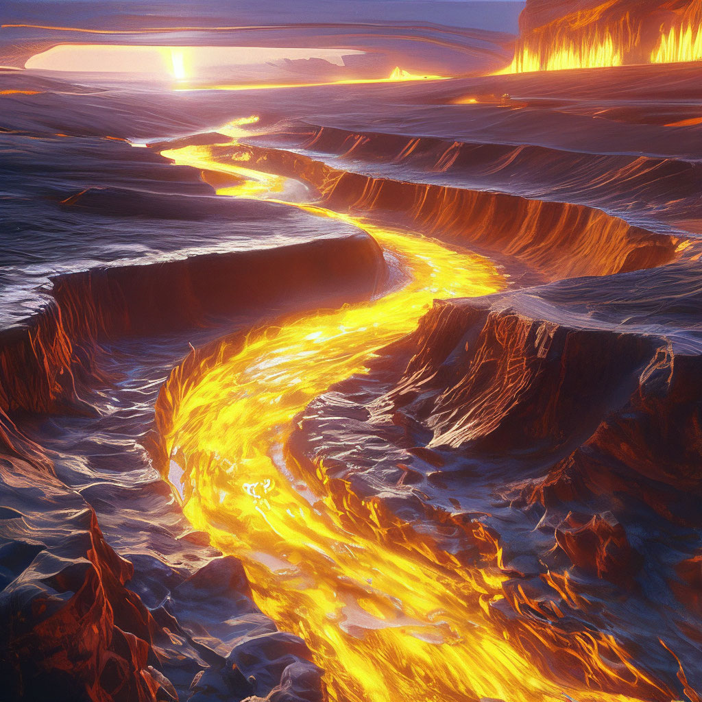 "River of liquid uranium, very beautiful, aesthetically pleasing, high ...
