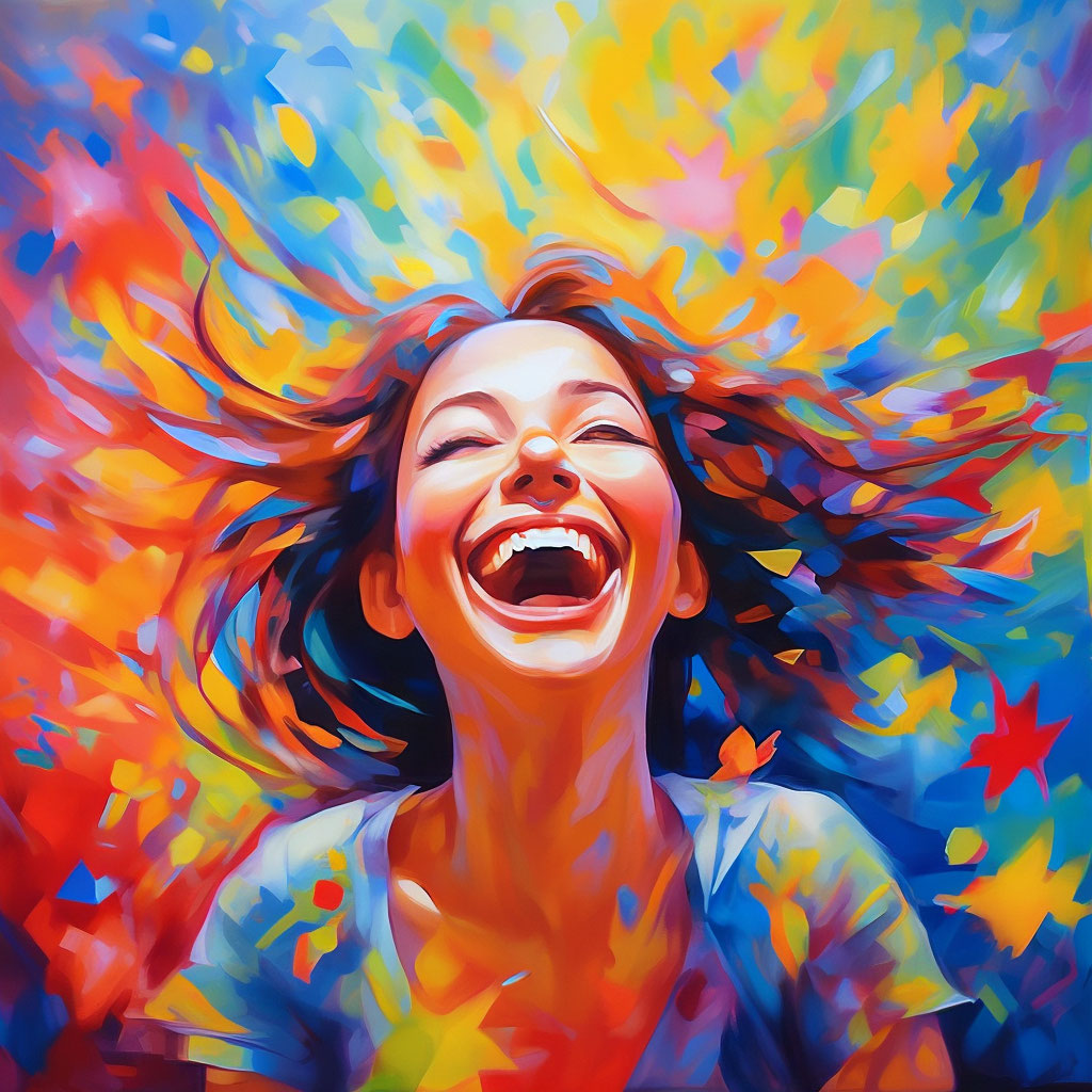 "Joy is an emotion" — image created in Shedevrum