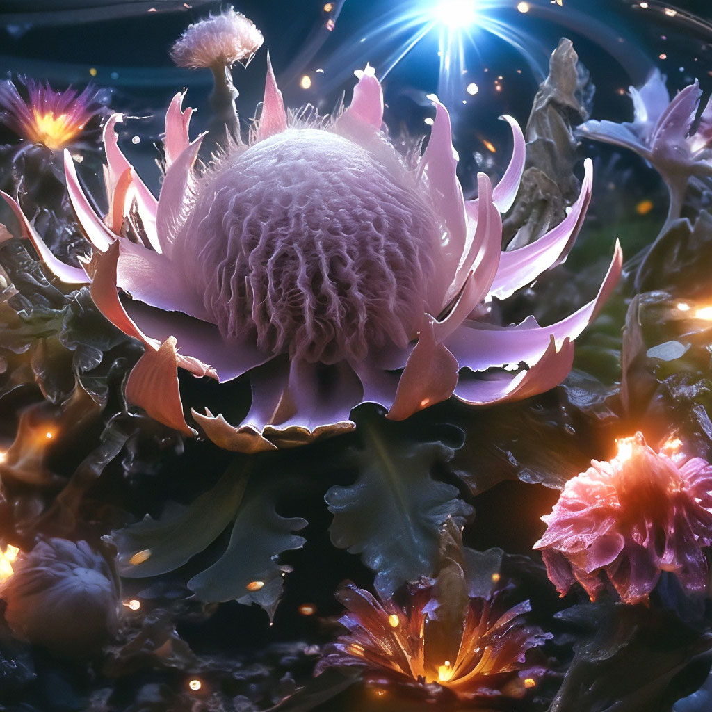 "Realistic, professional photo,colorful, fantasy art, botany ...