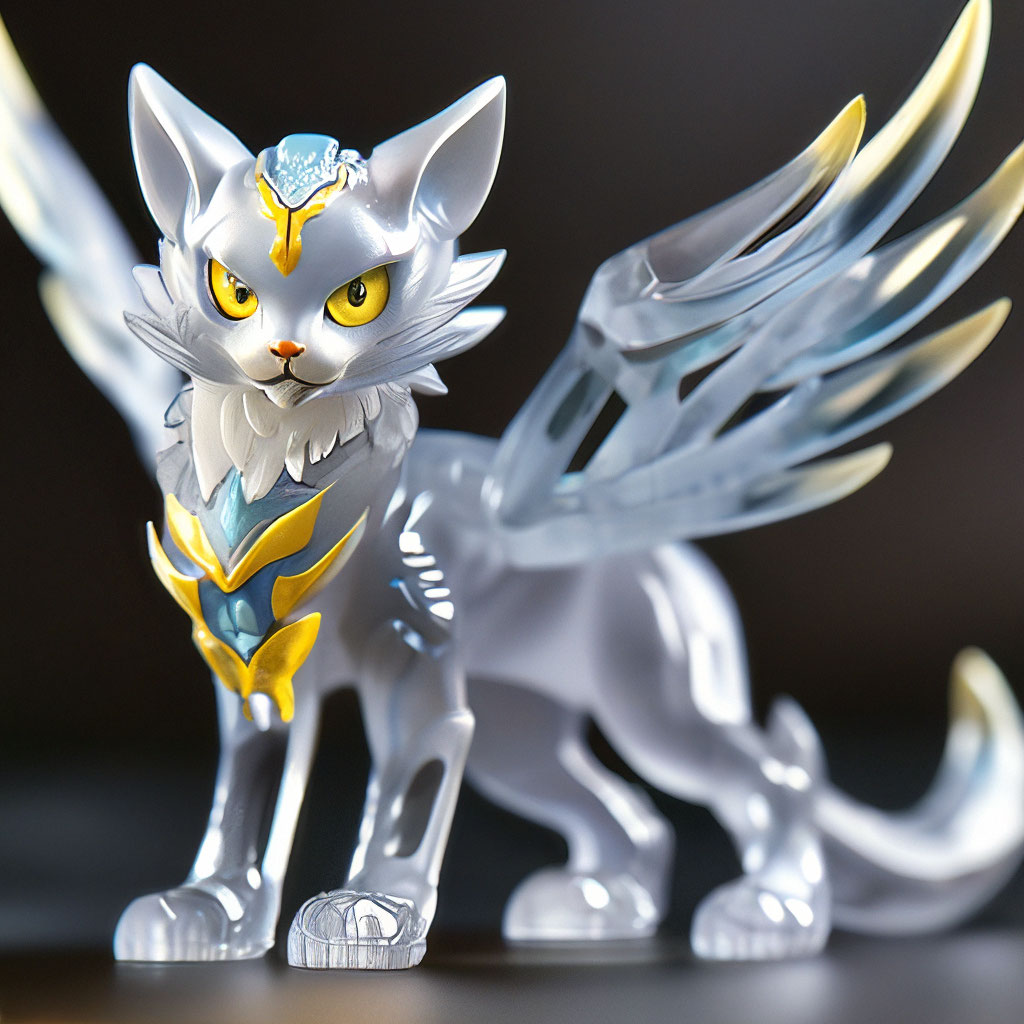 "A figurine based on the series of books "Warrior Cats". Grey Wing ...