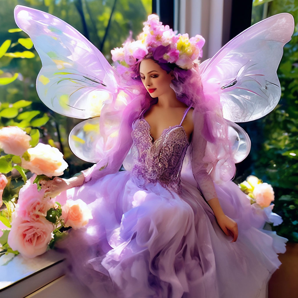 "💮 flower fairy 💮 for Alexander Khoruzhiy, a watercolor-lilac floral ...