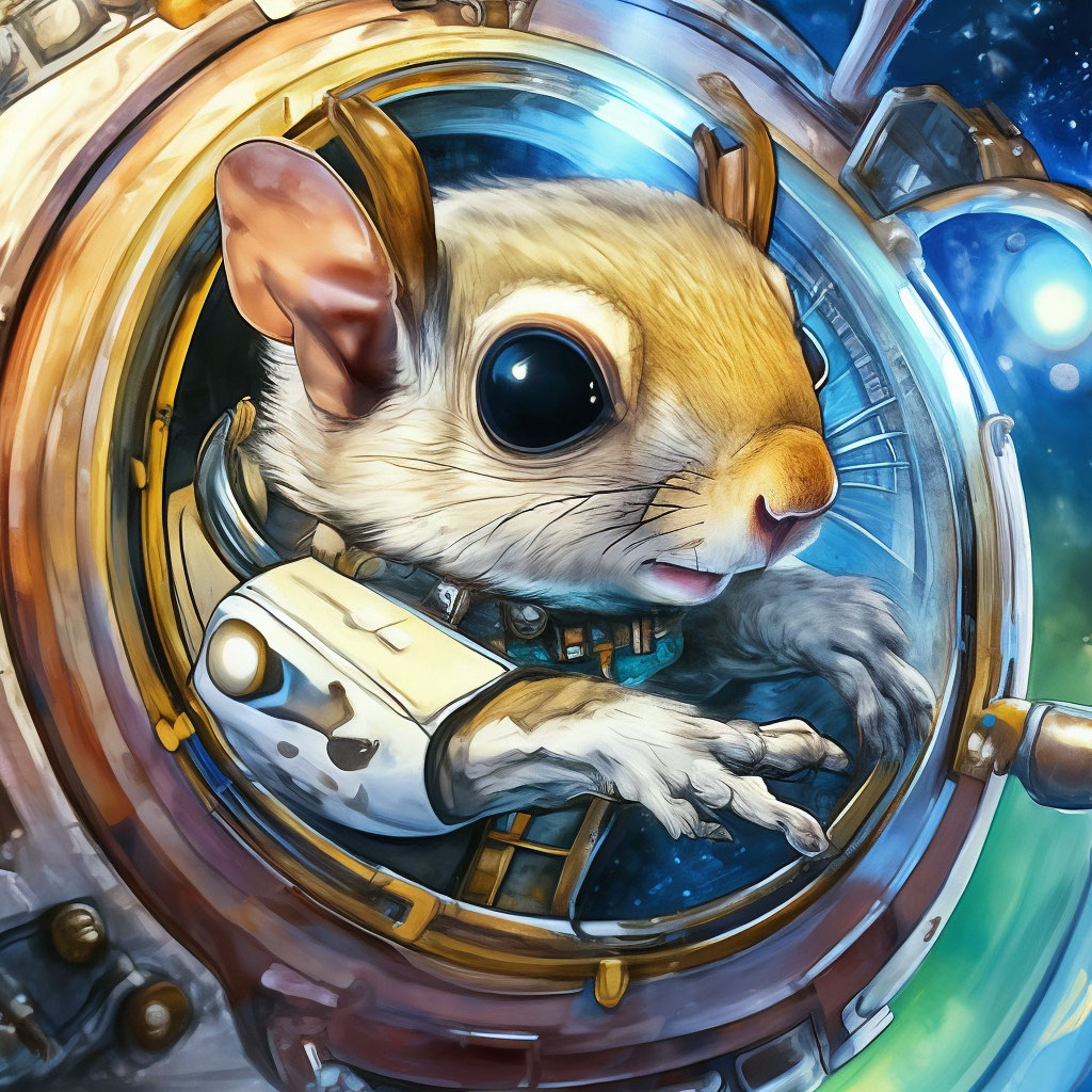 "Flying squirrel Pteromys volans biomechanical animal biorobot STIMPUNK ...