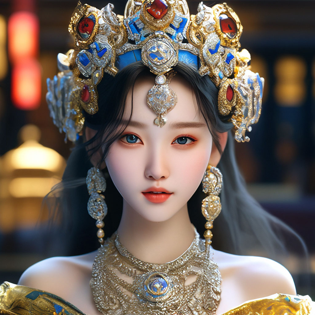 "Young, girl, chinese, china, queen, expensive jewelry, rich, rich ...