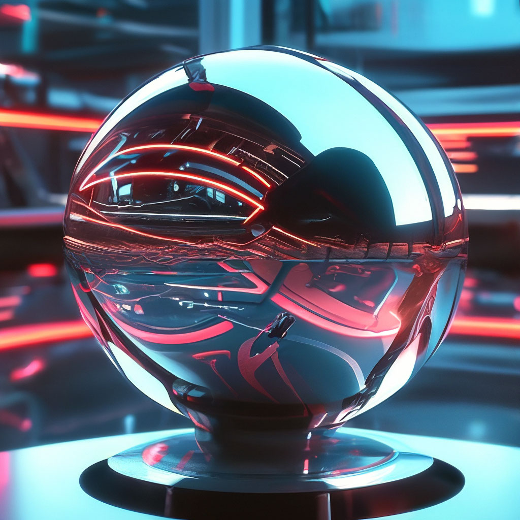 "The ball of the future" — image created in Shedevrum