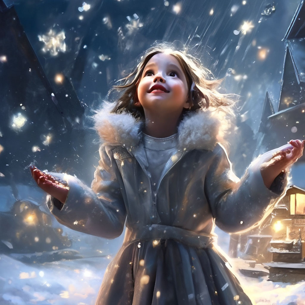 "Winter fairy tale, glitter, glitter, glitter in the air,snow" — image ...