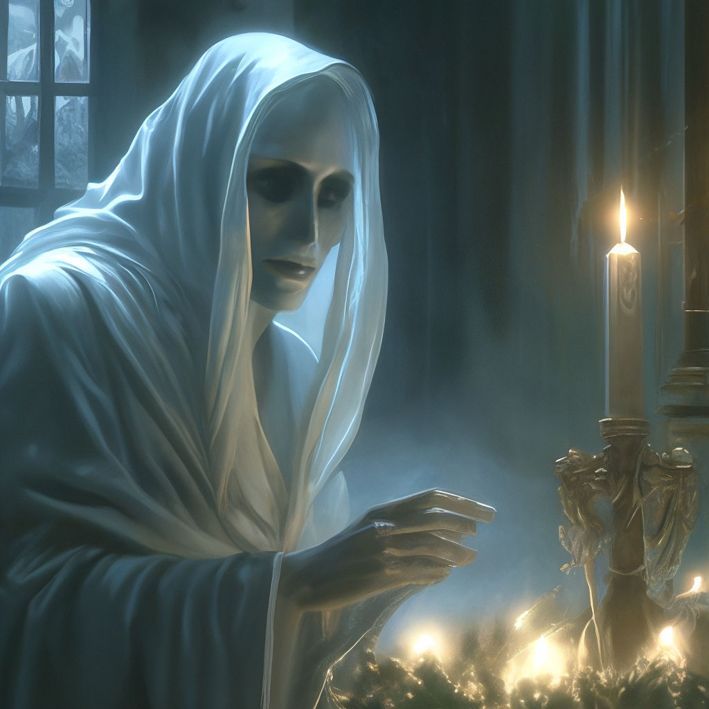 "The ghost of a bygone Christmas, realistic, 8k, hyperrealism. highly ...