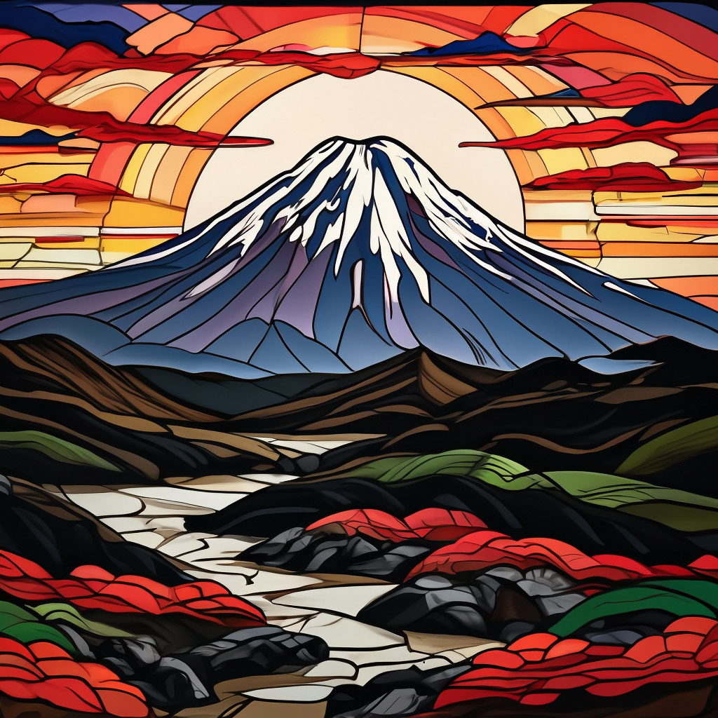 "Kilimanjaro kinusaiga technique" — image created in Shedevrum