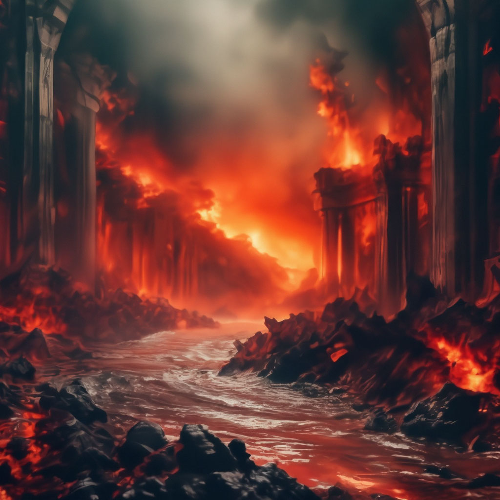 "Hell" — image created in Shedevrum