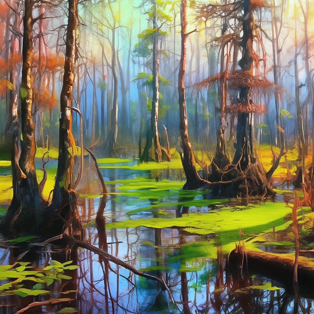 "Tyumen, swamps , swamp , ISO 100, hyperrealism, microdetalization ...