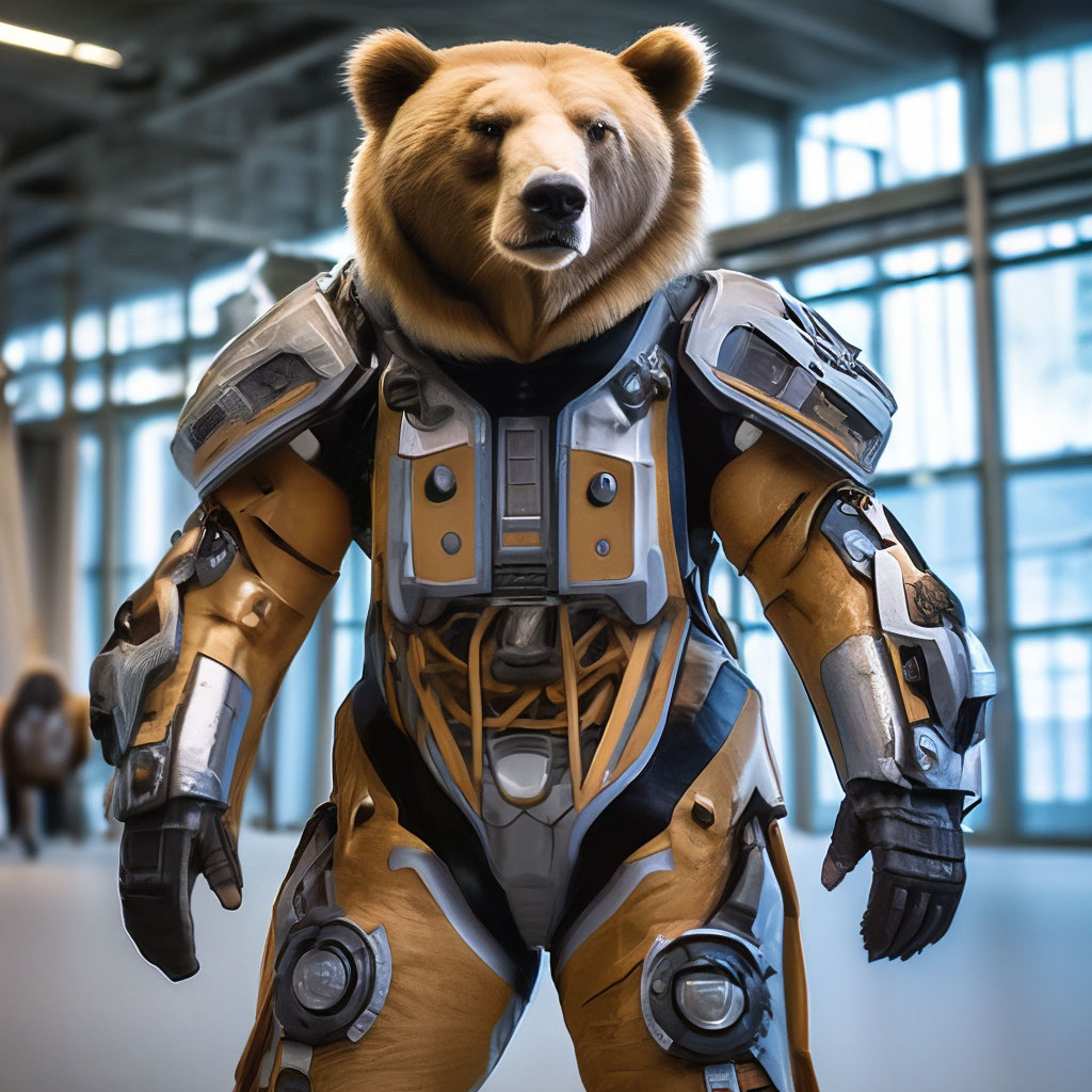 "Flexible biomechanical human exo-suit "in the skin of a bear"" — image ...