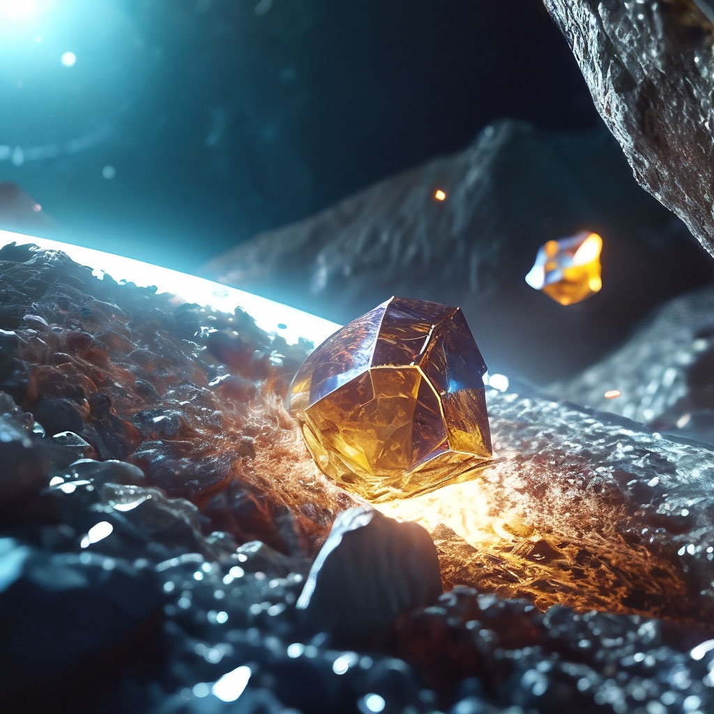 "Paradox, miners on an asteroid satellite of another planet in deep ...