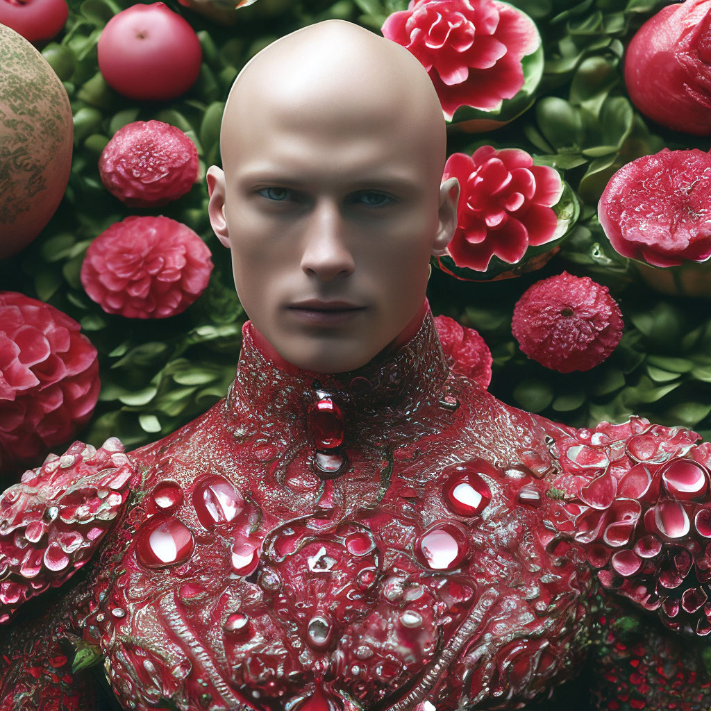 "Dark botanical+5d+precise megadetalization+computer graphics+filigree ...