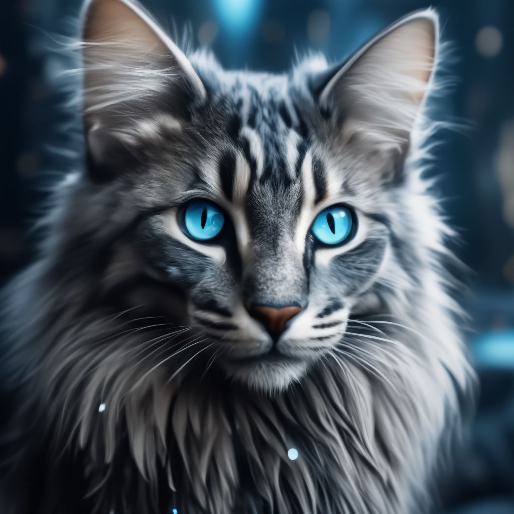 "Hyperrealism is beautiful with silver eyes, graphite anthropomorphic ...