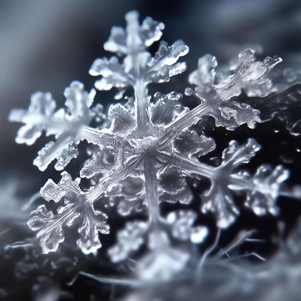 "These snowflakes are a mixture. This snow is dust. Like a belated ...
