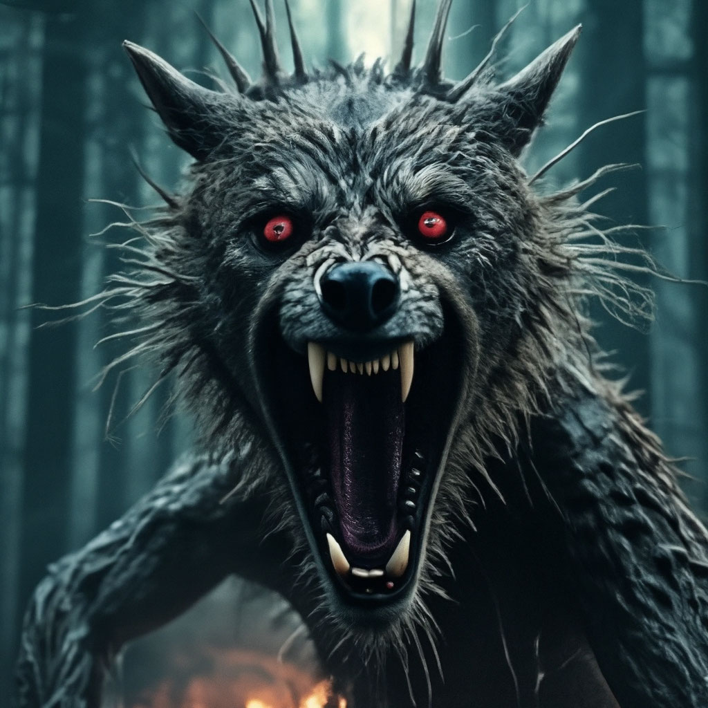 "Animal horror" — image created in Shedevrum