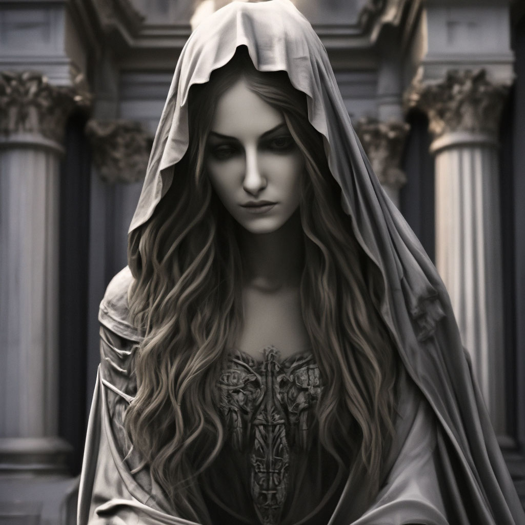 "Cemetery, majestic crypts, beautiful statues instead of tombstones ...