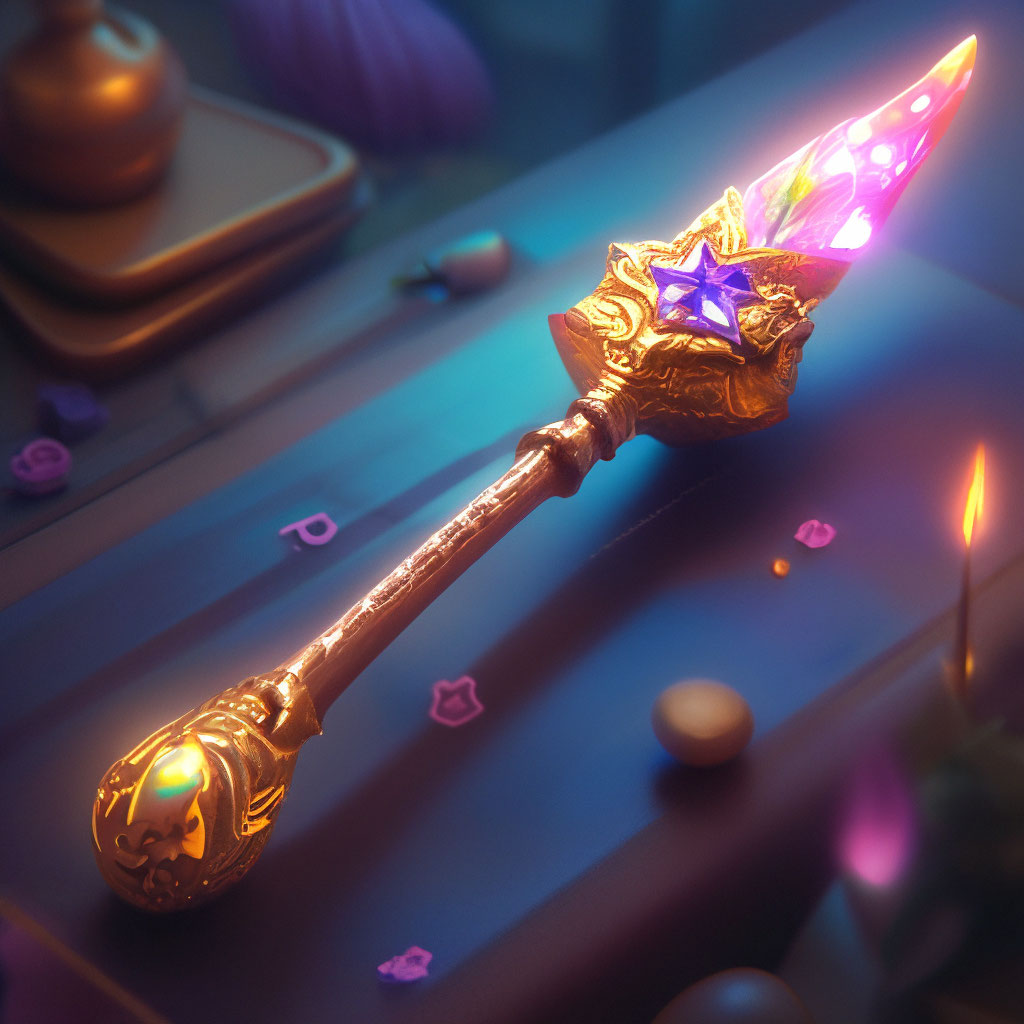 "The Magic wand" — image created in Shedevrum