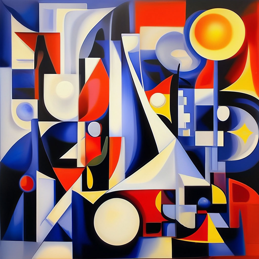 "Chaos in the style of Malevich" — image created in Shedevrum