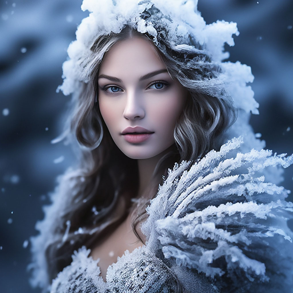 "Winter and beauty, frost, clear outline, fabulous,masterpiece ...