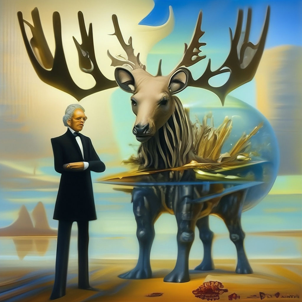 "Metamorphosis of the transformation of an elk into a rhinoceros ...