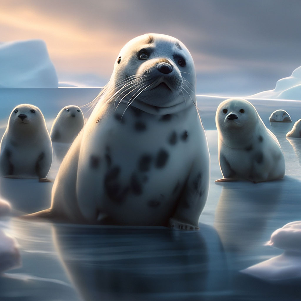 "There are not many seals" — image created in Shedevrum