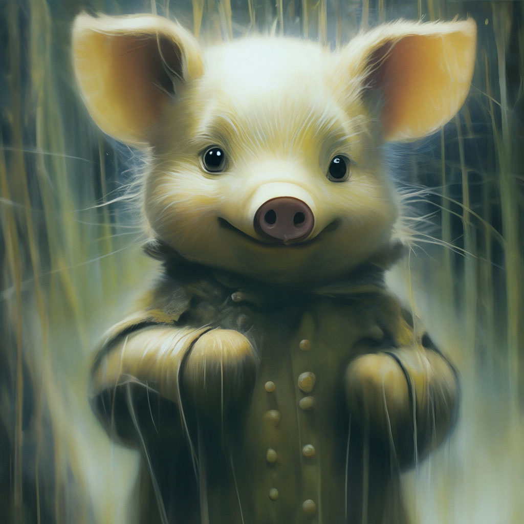"Piglet Piglet is the hero of A. Milne's work "Winnie the Pooh and ...