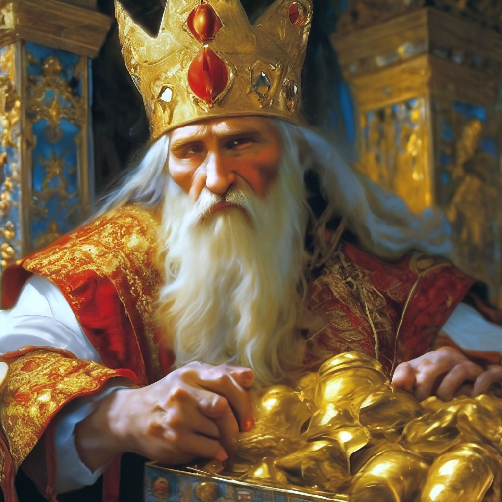 "There the king of Kashchei is wasting away over gold; There's a ...
