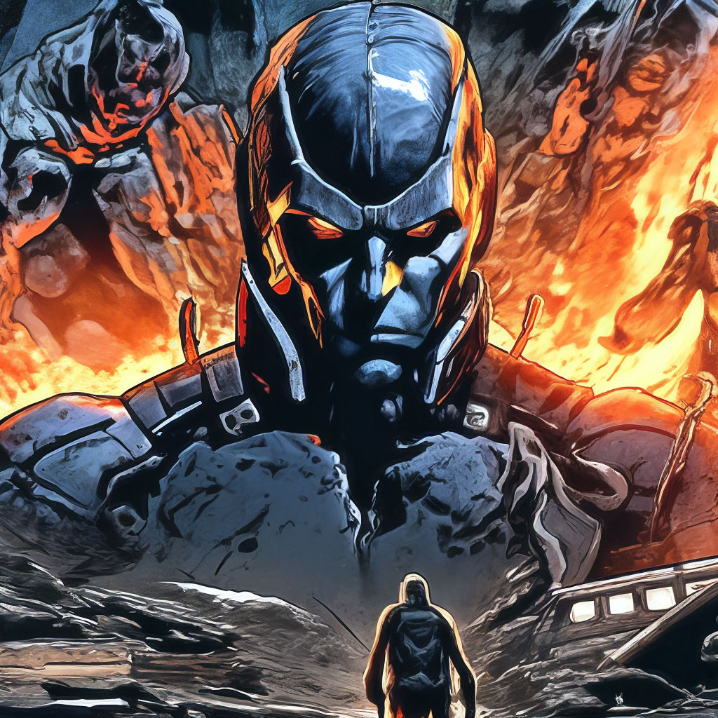 "Comics, vector graphics, epic, horizontal, watercolor, poster, X-Men ...