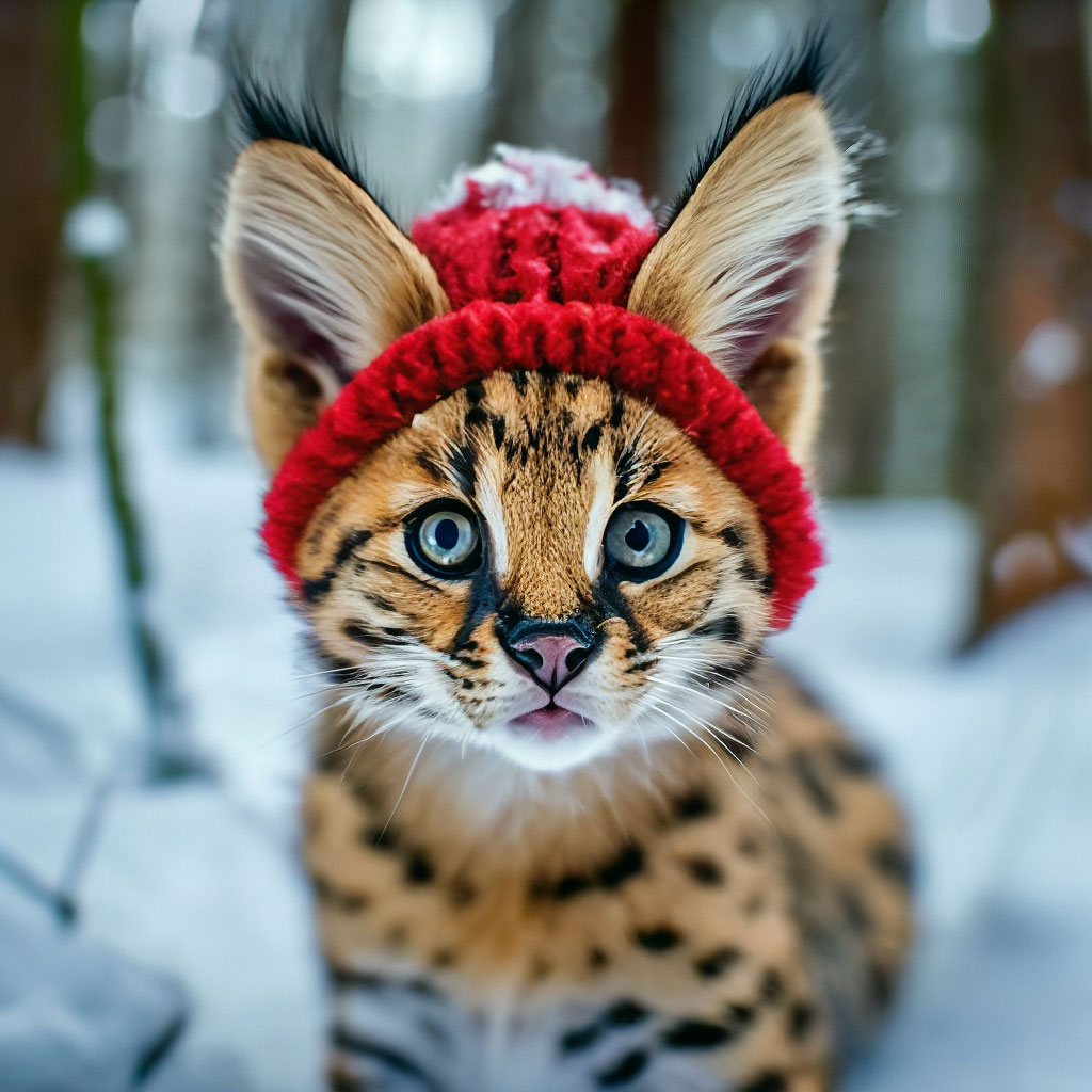 "Serval kitten,portrait,professional photo,220mm,f/5.3,1/1000s,iso1000 ...